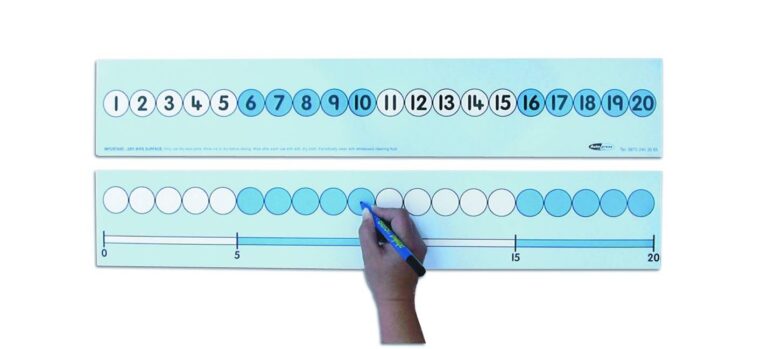 CHILD'S 1-20 NUMBER TRACK (FOLDING/YELLOW) » Autopress Education