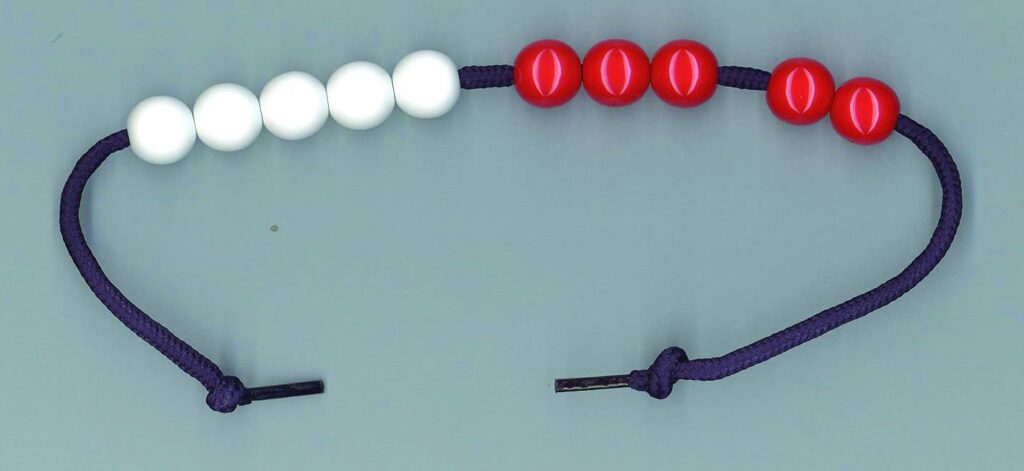 TEACHER'S LARGE 1-10 BEAD STRING (5W, 5R) » Autopress Education