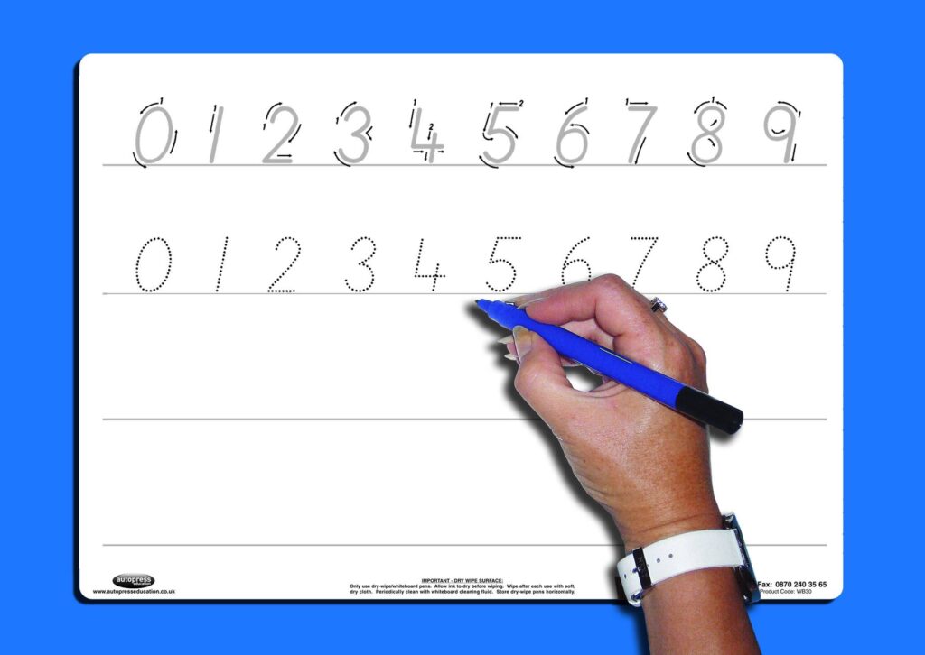 A4 WHITEBOARD/PEN/BAG - NUMBER FORMATION » Autopress Education