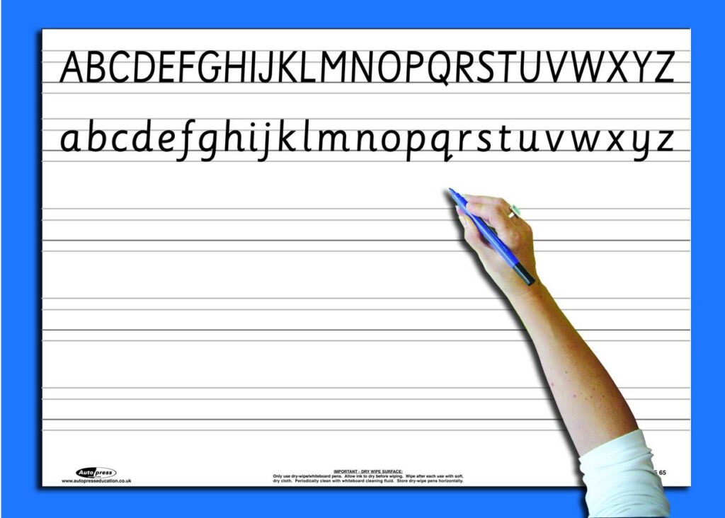 WRITE 'N' WIPE POSTER/PEN - HANDWRITING » Autopress Education