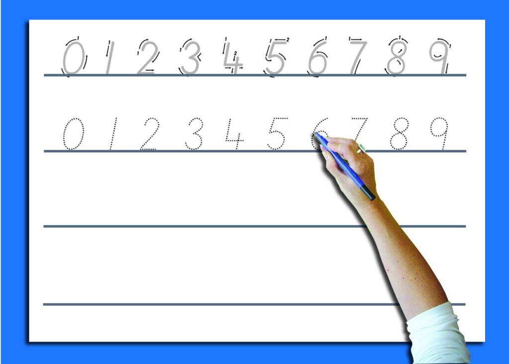 WRITE 'N' WIPE POSTER/PEN - NUMBER FORMATION » Autopress Education