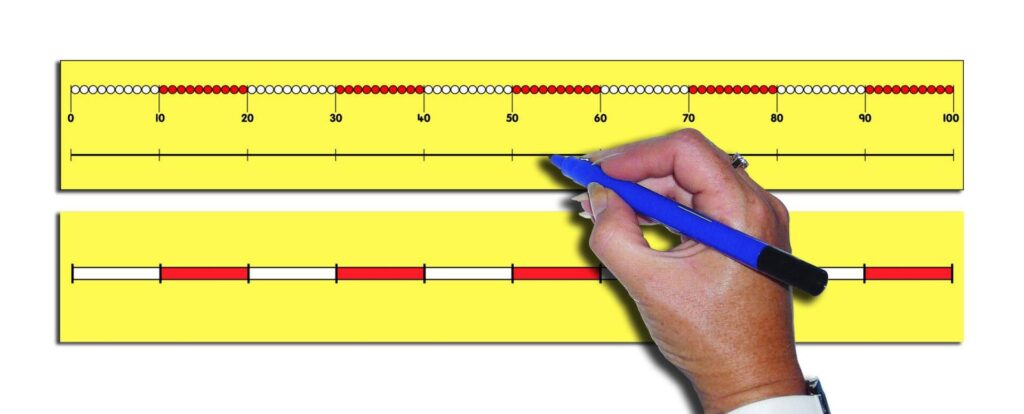 CHILD'S 1-20 NUMBER TRACK (FOLDING/YELLOW) » Autopress Education