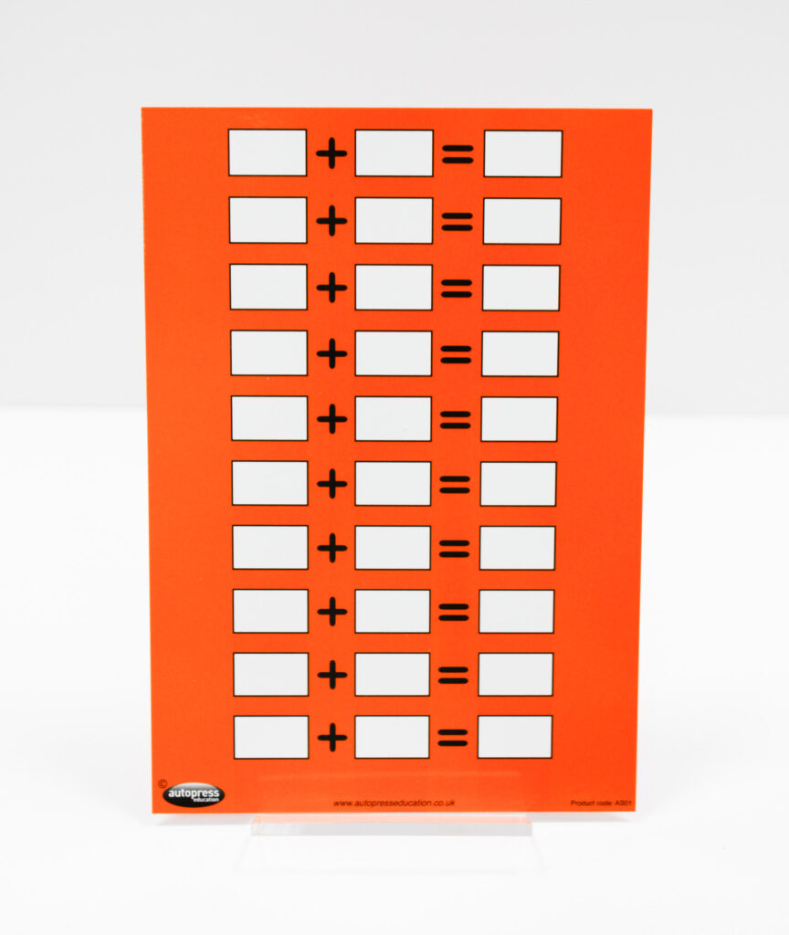 ADDITION & SUBTRACTION PRACTICE CARD » Autopress Education