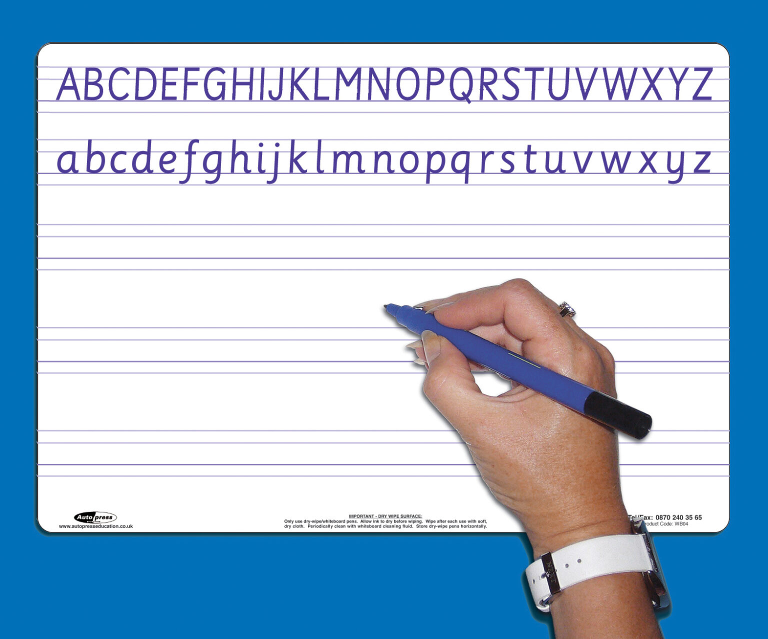 A4 WHITEBOARD/PEN/BAG - CURSIVE » Autopress Education