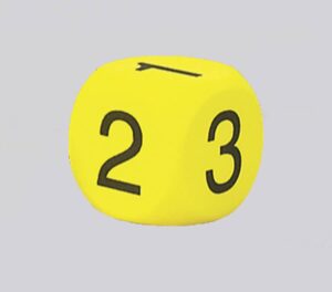 LARGE NUMBERED DICE (1-6) » Autopress Education