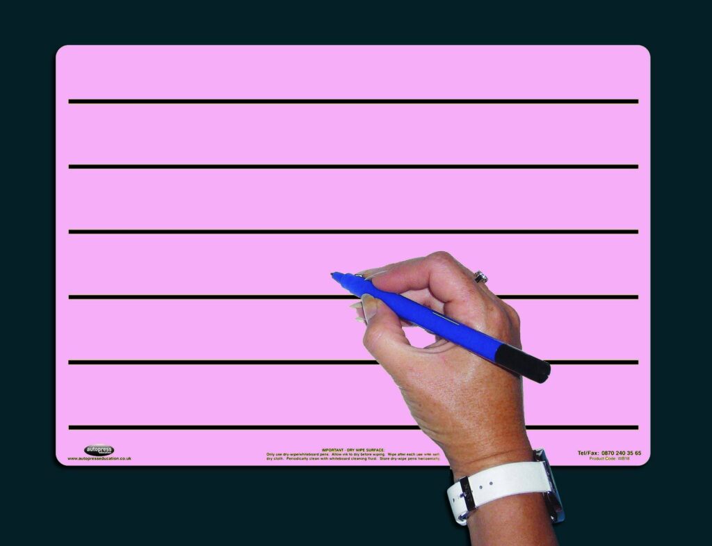 A4 HANDWRITING WHITEBOARD/PEN/BAG – CURSIVE » Autopress Education
