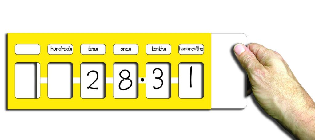 PLACE VALUE SLIDER » Autopress Education