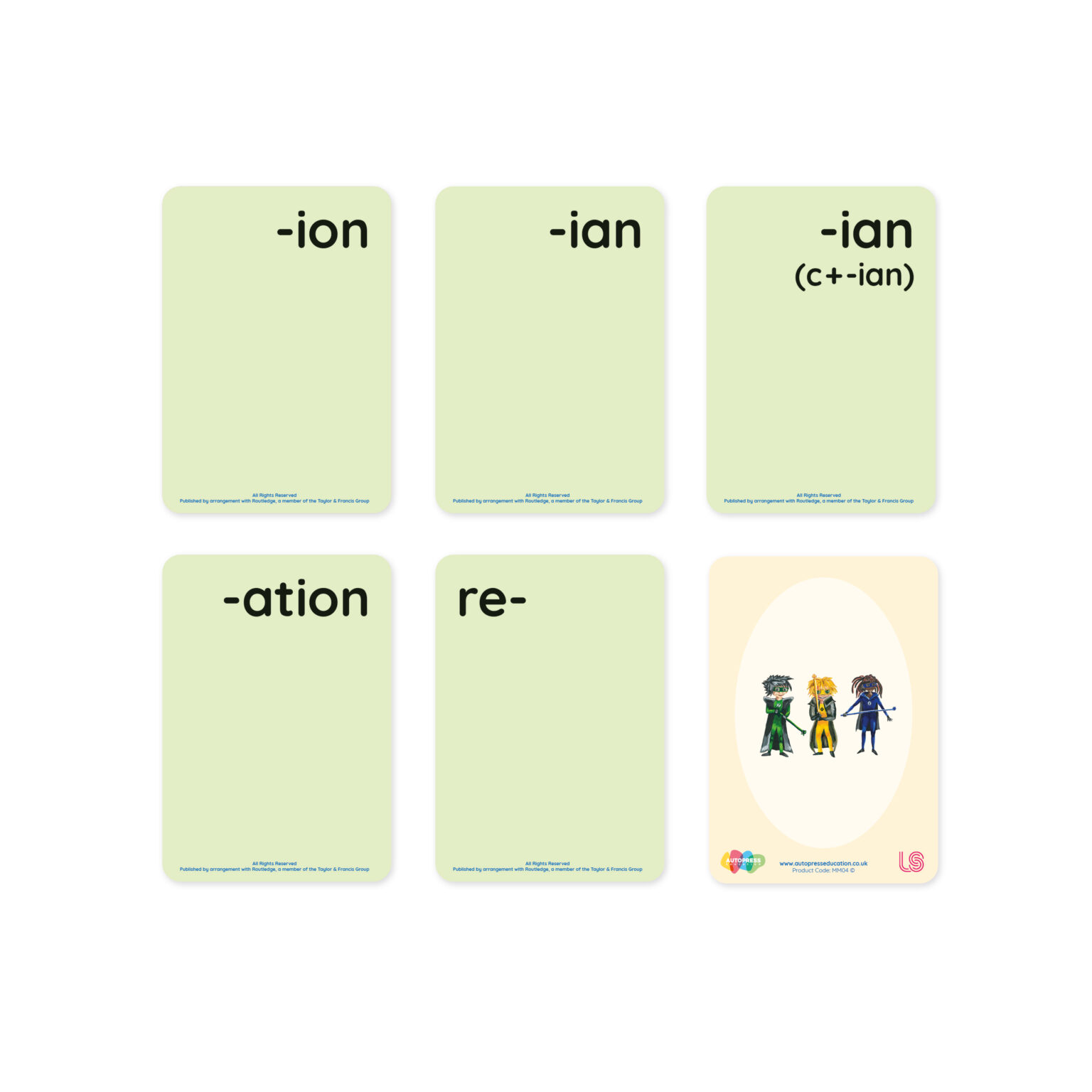 YEAR 3 AND 4 PREFIX AND SUFFIX CARDS » Autopress Education