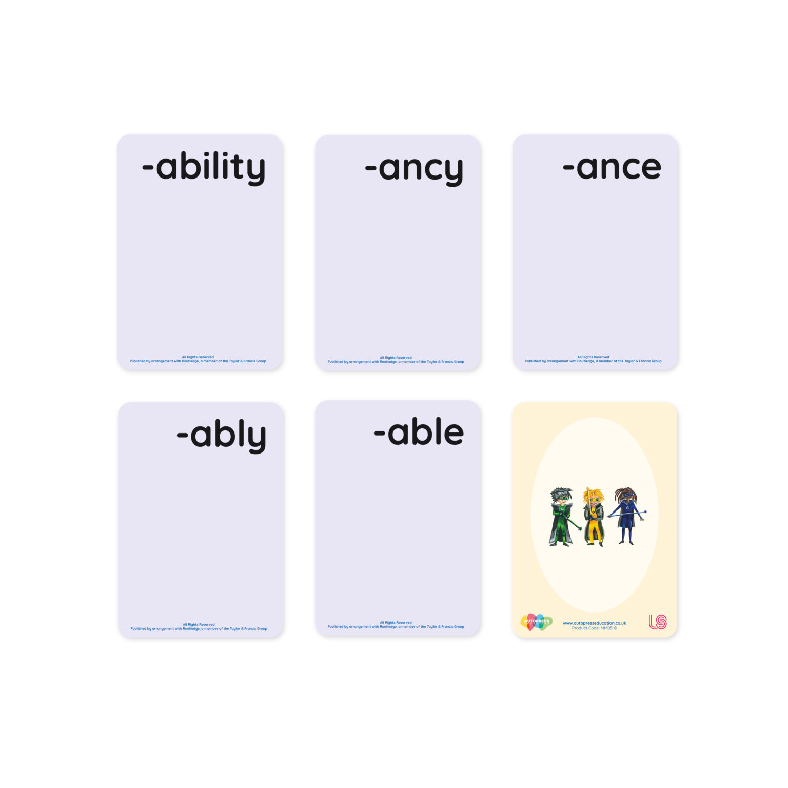 YEAR 5 AND 6 PREFIX AND SUFFIX CARDS » Autopress Education